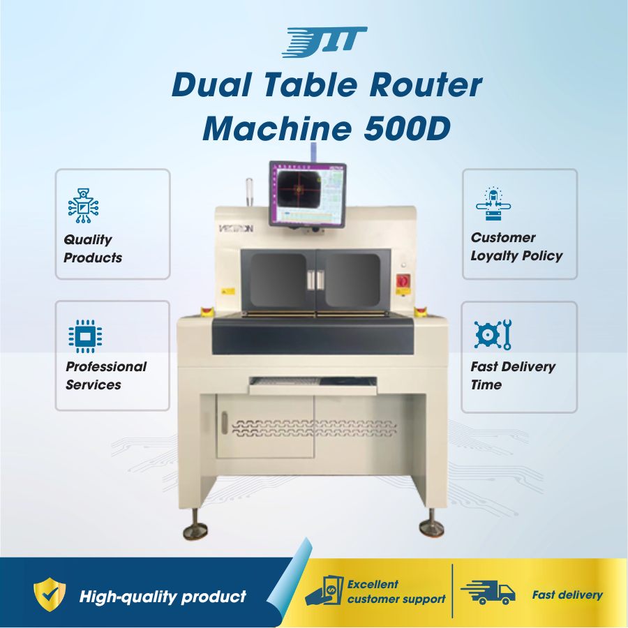 Dual table PCB router machine – High-performance PCB depaneling ...